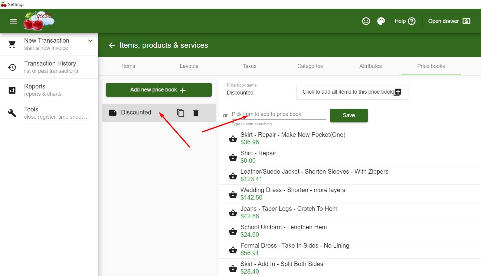 How to create and use "Price Books" in Geelus - #1 Store management POS ...